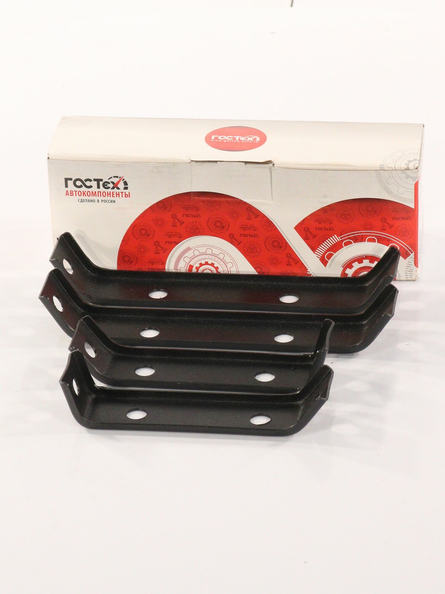 Кронштейн брызговика заднего колеса для а/м Газель 3302 задний (комплект 2 длинных + 2 коротких) металлический "гостех"