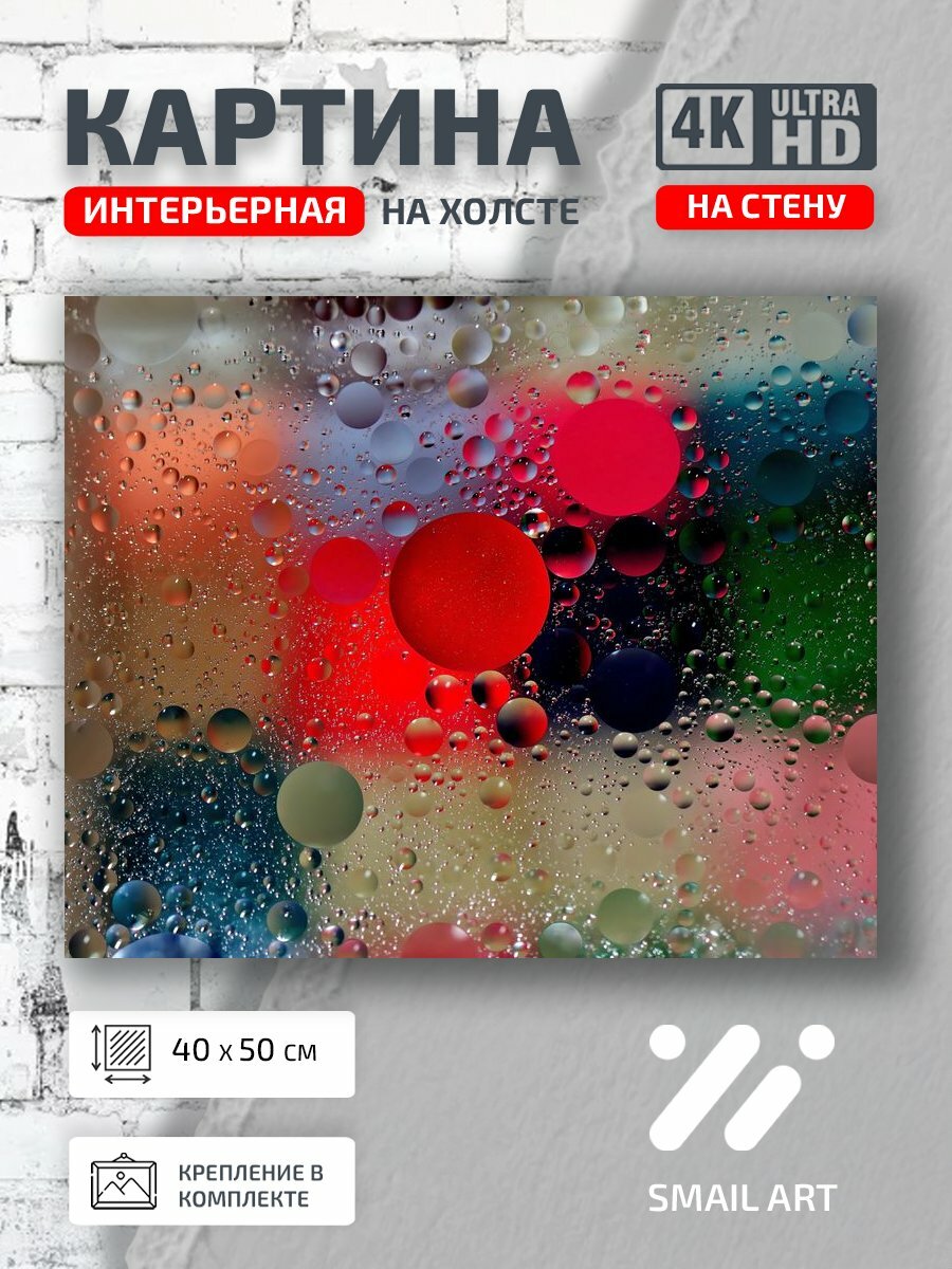 Картина на холсте интерьерная 40 на 50 на стену Стекло Mood для офиса атмосфера интерьер