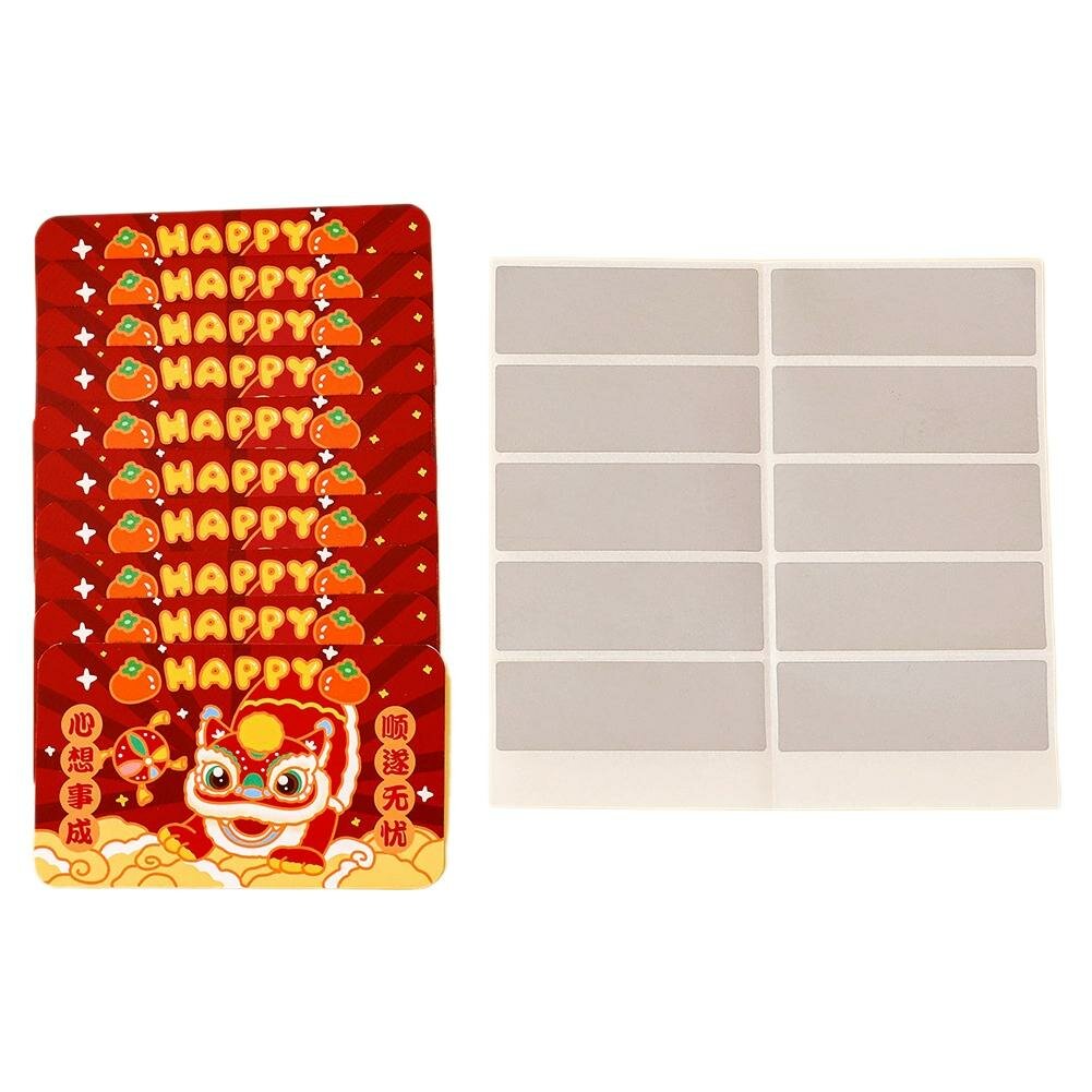 Набор из 20 новый год скретч-карт