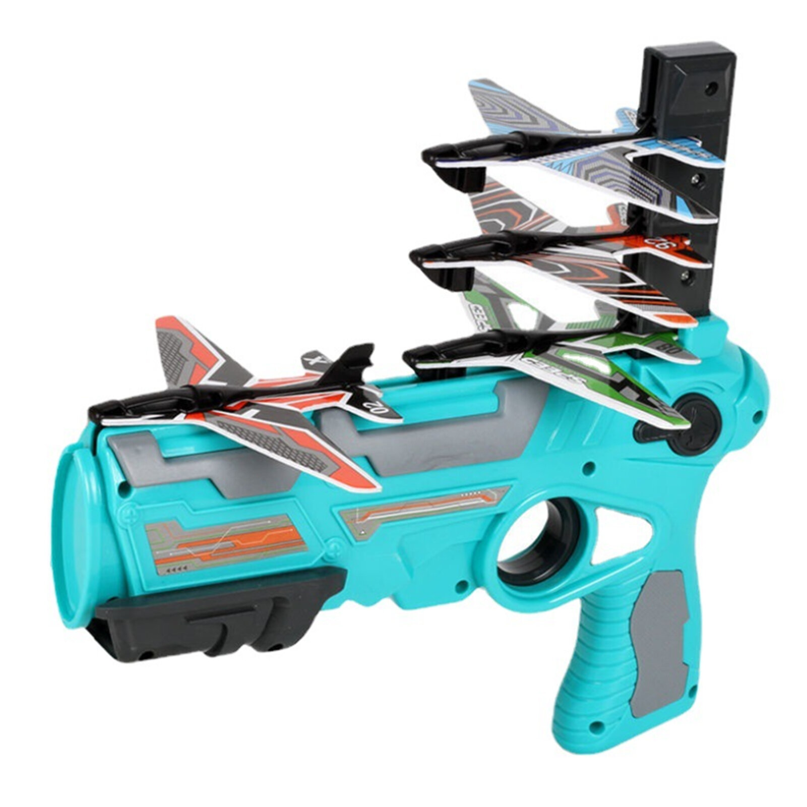 Пенная катапульта для самолета - игрушечные планеры с пузырьками, запускаемые одним нажатием, модель катапульты, уличные спортивные игрушки, подарок на день рождения