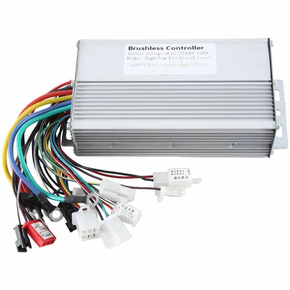 48V 60V 64V 72V 1000W 1500W Электрический контроллер 12 Tube Dual Mode E-Bike Бесщеточный скорости двигателя