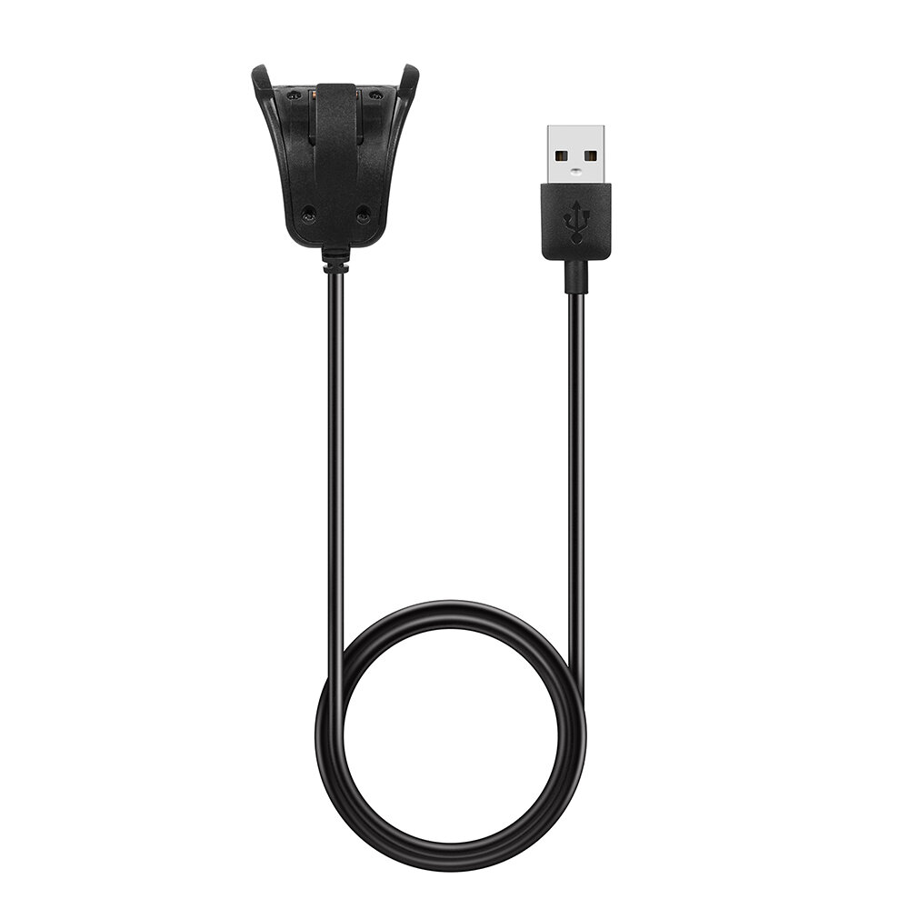 Кабель для зарядки и передачи данных смарт-часов TomTom Adventurer/Golfer 2/Runner 2/Runner 3/Spark/Spark 3 с USB-интерфейсом, длина 1 метр, черный цвет, материал TPE, вес 20 г, в комплект входит 1 кабель