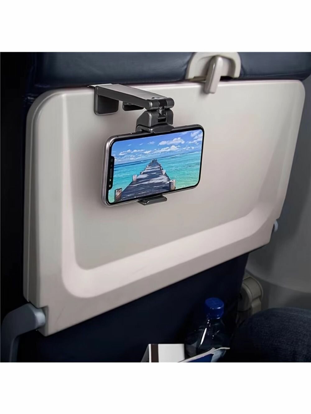 Портативный держатель для телефона в самолете/поезде/авто складной кронштейн с 360 вращением регулируемая подставка на подголовник сиденья для селфи съемки видео