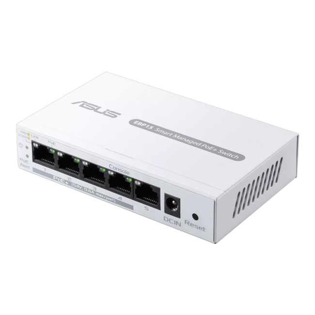 ASUS EBP15 5-Port GbE Smart Managed POE+ Switch