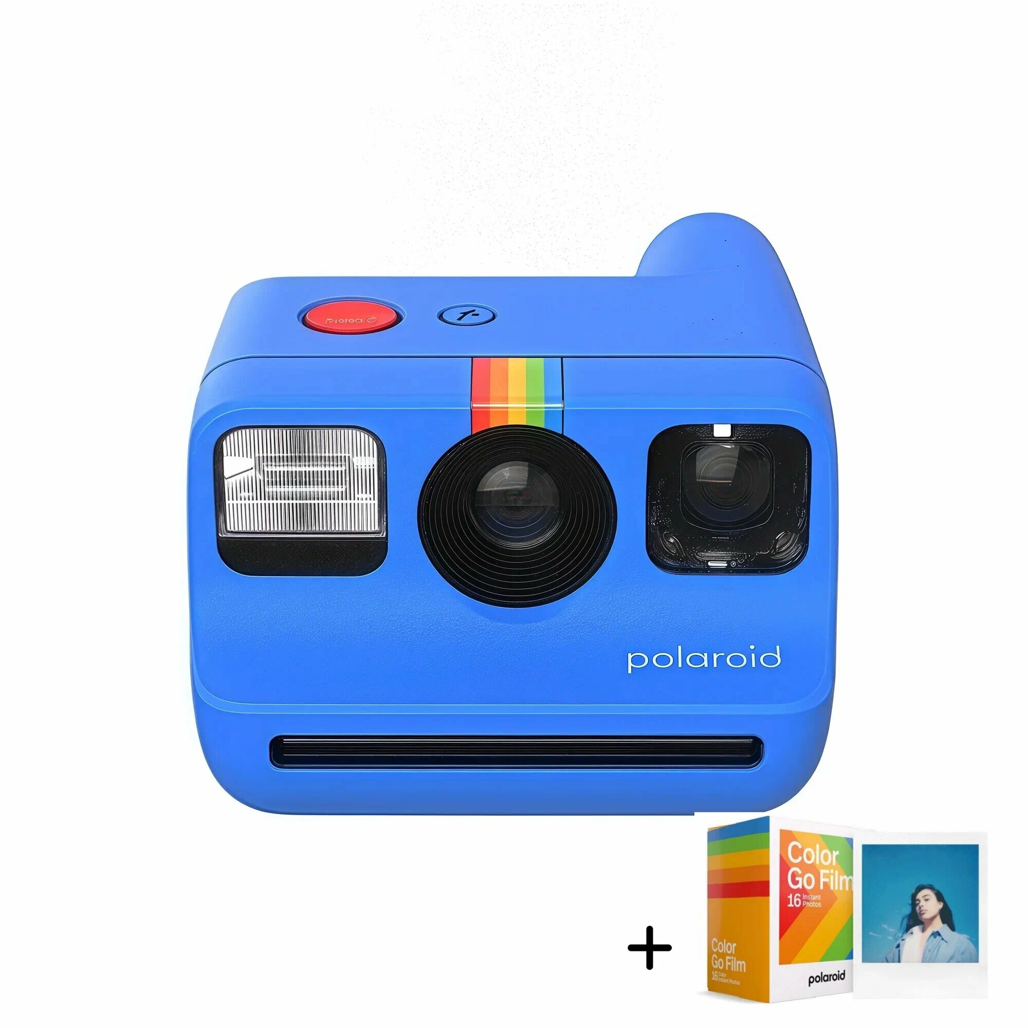 Polaroid Go Generation 2 фотоаппарат моментальной печати (В комплекте 16 листов фотобумаги) Go 2 Gen2 , Синий