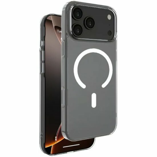 Чехол Deppa Glass MagSafe для Apple iPhone 17 Pro, прозрачный(84281)