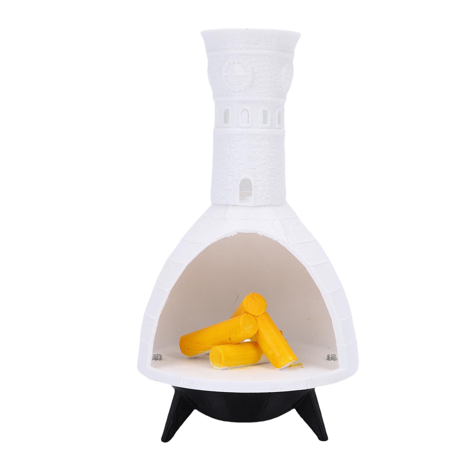 Рождественский камин, камин из белой смолы, настольный орнамент с энергосберегающими светодиодными лампами для праздничного украшения