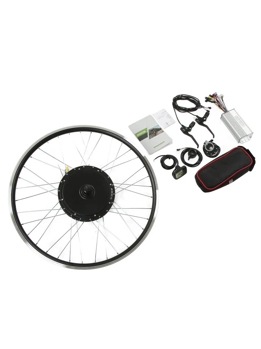 Электрический велосипед с вращающимся задним двигателем,