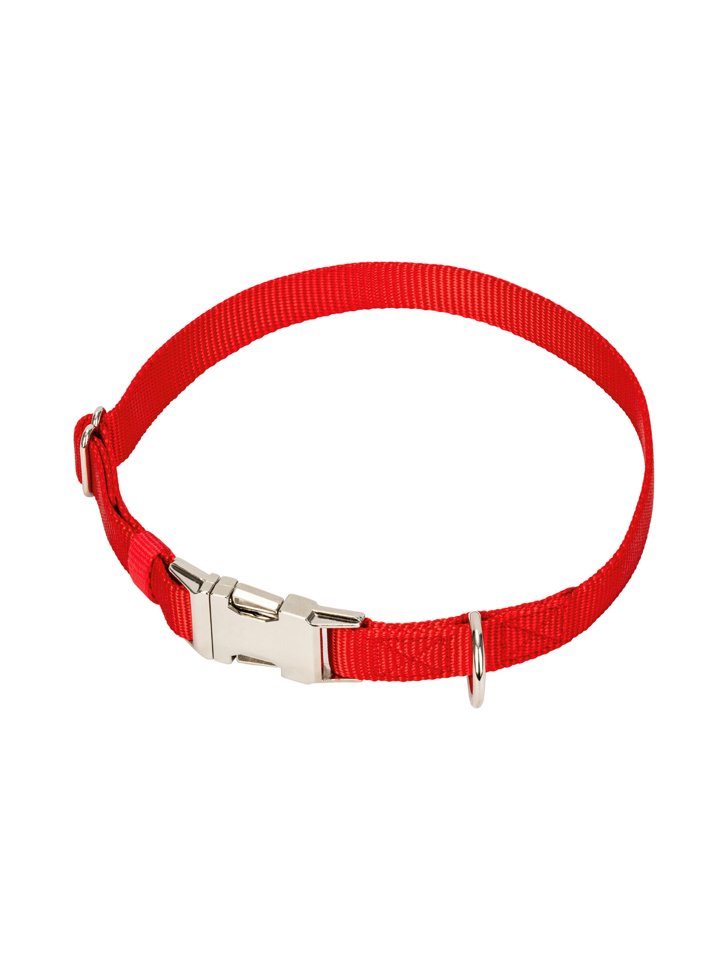 Ошейник для собак с фастексом (металл), ширина ленты 20 мм, обхват шеи 35-56см, красный, ZooOne, 70-0969