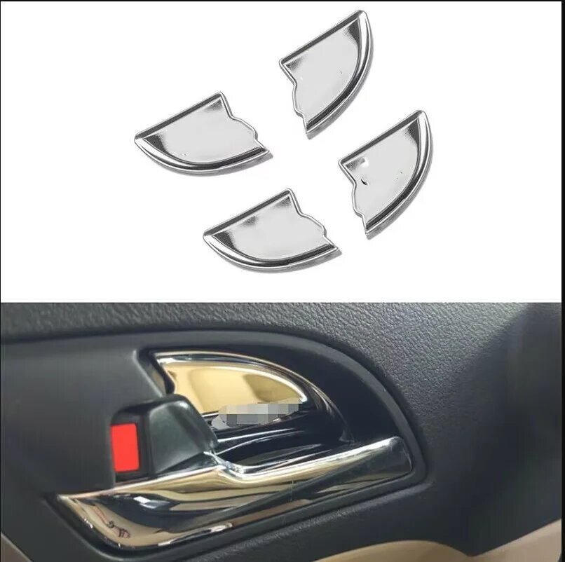 Для Honda CRV CR-V 2007-2011 ABS хромированная внутренняя крышка чаши двери из нержавеющей стали, накладка