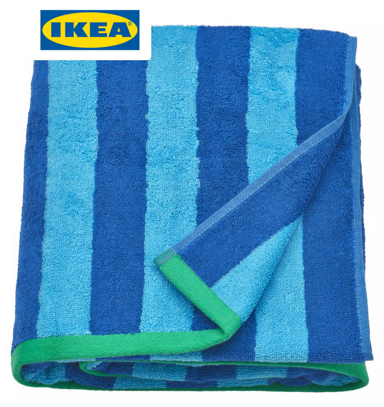 Полотенце банное икеа "SLANHOSTMAL", хлопок 100%, 100x150 см