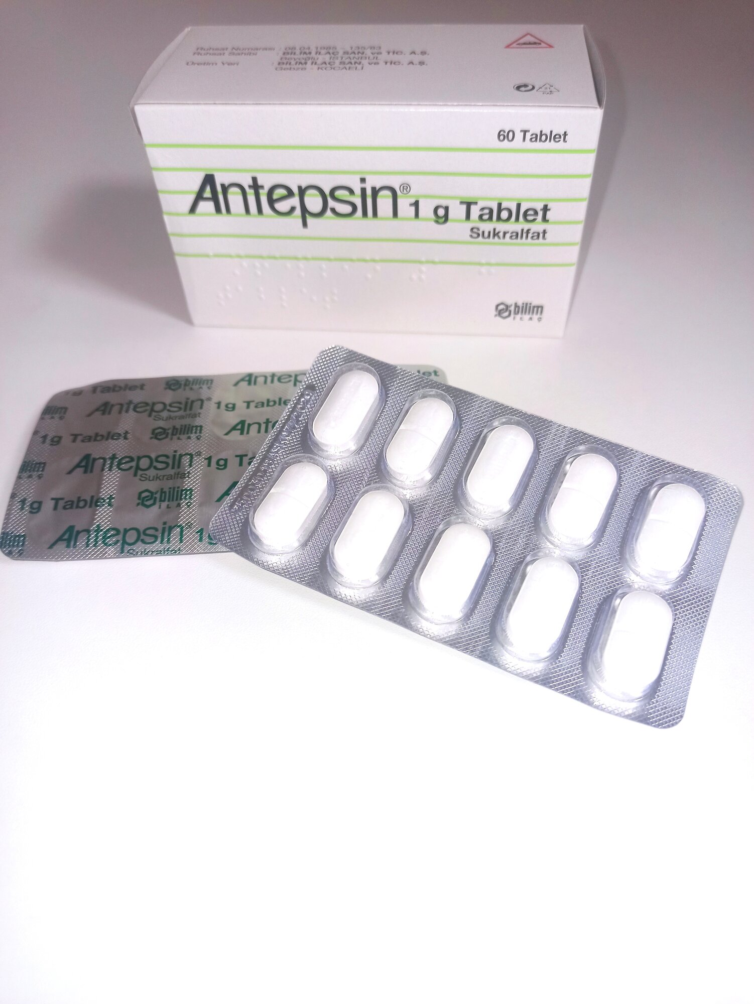 Кормовая добавка для ЖКТ Bilim Ilac "Антепсин", для кошек и собак, таблетки, 60 шт