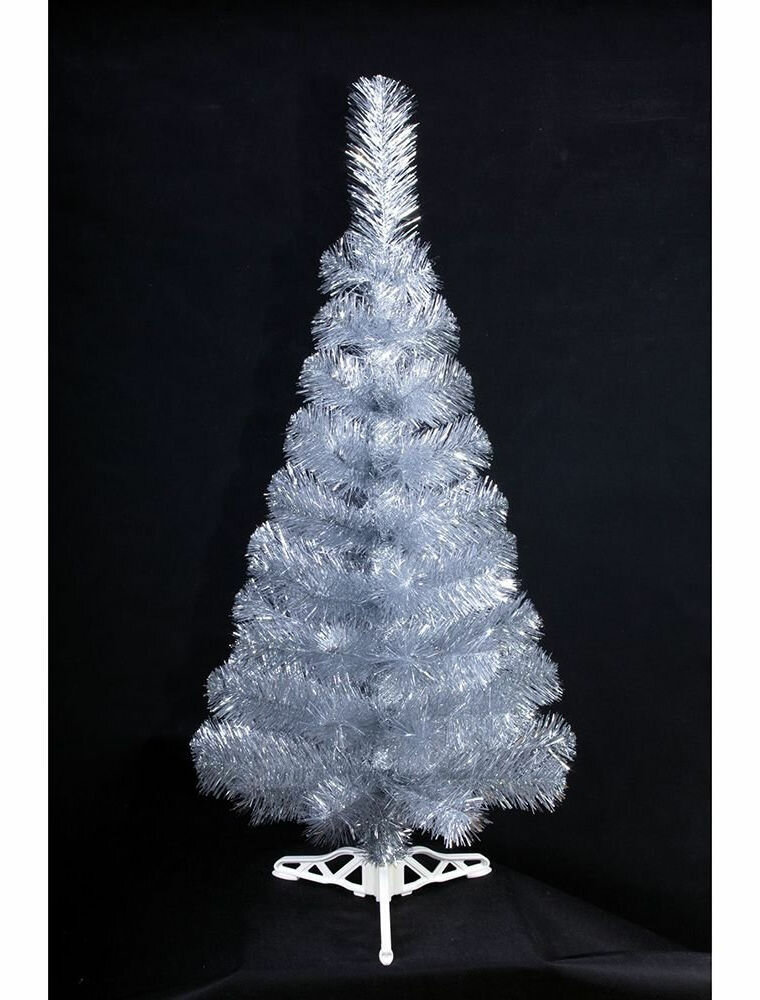 Елка настольная София Серебряная 90 см, фольга, Ели PENERI E090S