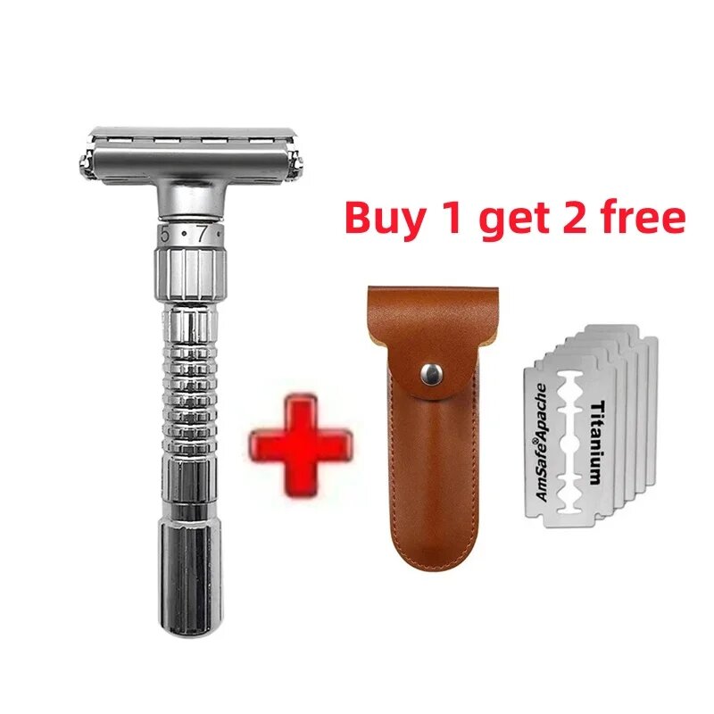 Классическая бритва MingShi Razor B из нержавеющей стали