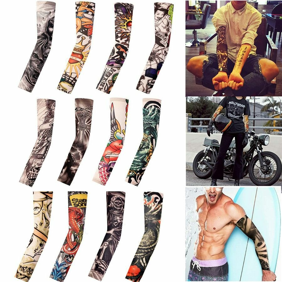 Охлаждающие рукава для татуировок, покрывают баскетбольный спорт, защита от ультрафиолетового