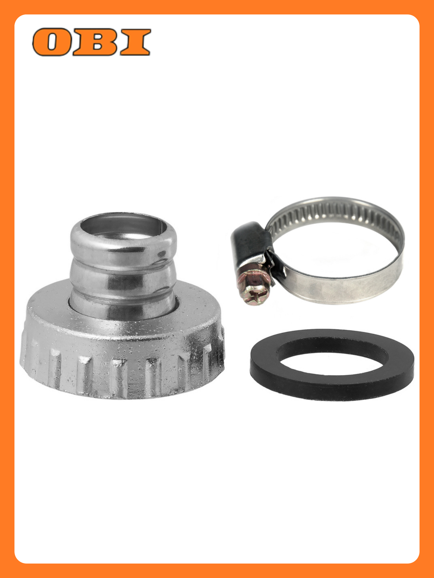 Штуцер MPF, для водоразборного крана, 3/4", быстроразъемный, с хомутом