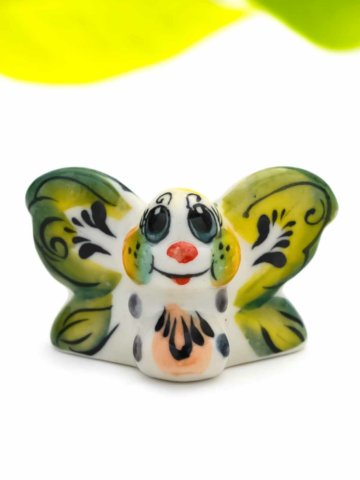 Фигурка коллекционная - Бабочка, Гжель, Фарфор, 3,5 см