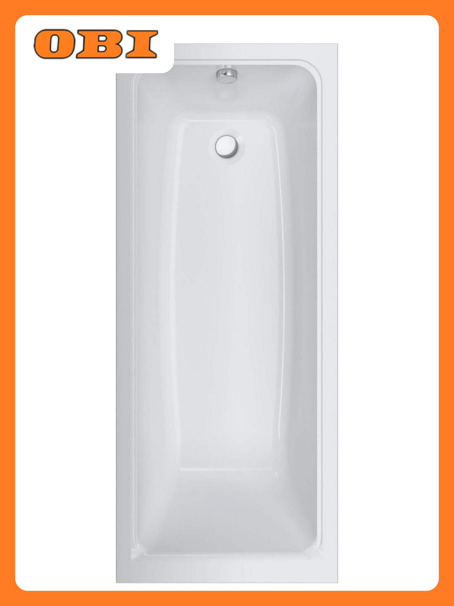 Ванна AM.PM "GEM" W90A-170-070W-A , белая, акриловая, глянцевая, 170 см x 70 см