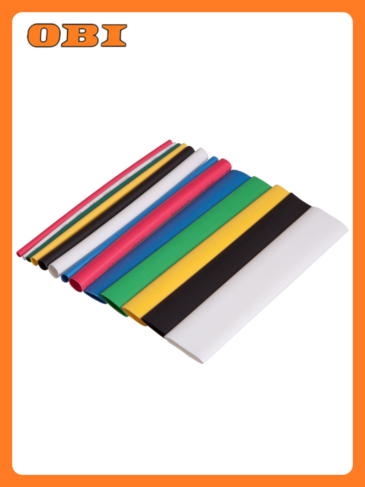 Трубка термоусадочная REXANT №3, набор ассорти, нарезка 10см 10шт, разноцветный, рабочая температура мин-40, макс 135