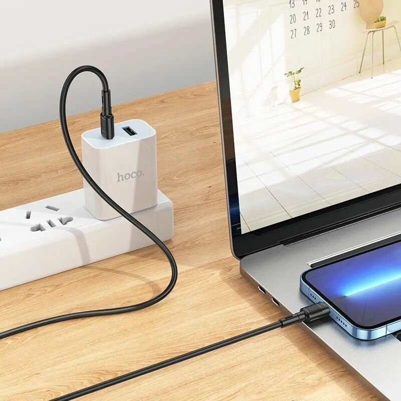 Кабель X83 Usb Type-C 1M 3A Hoco — фото 1