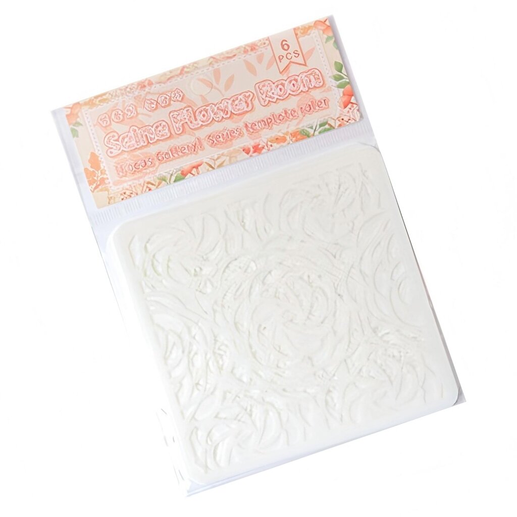 6 Шт. Трафаретов с цветами, шаблонов для рисования, трафаретов для скрапбукинга, открыток ручной работы и художественных проектов