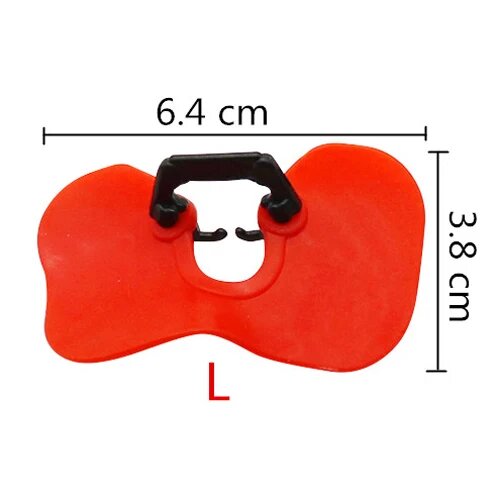 Красные мягкие очки для кур 20 шт. S/M/L/XL L