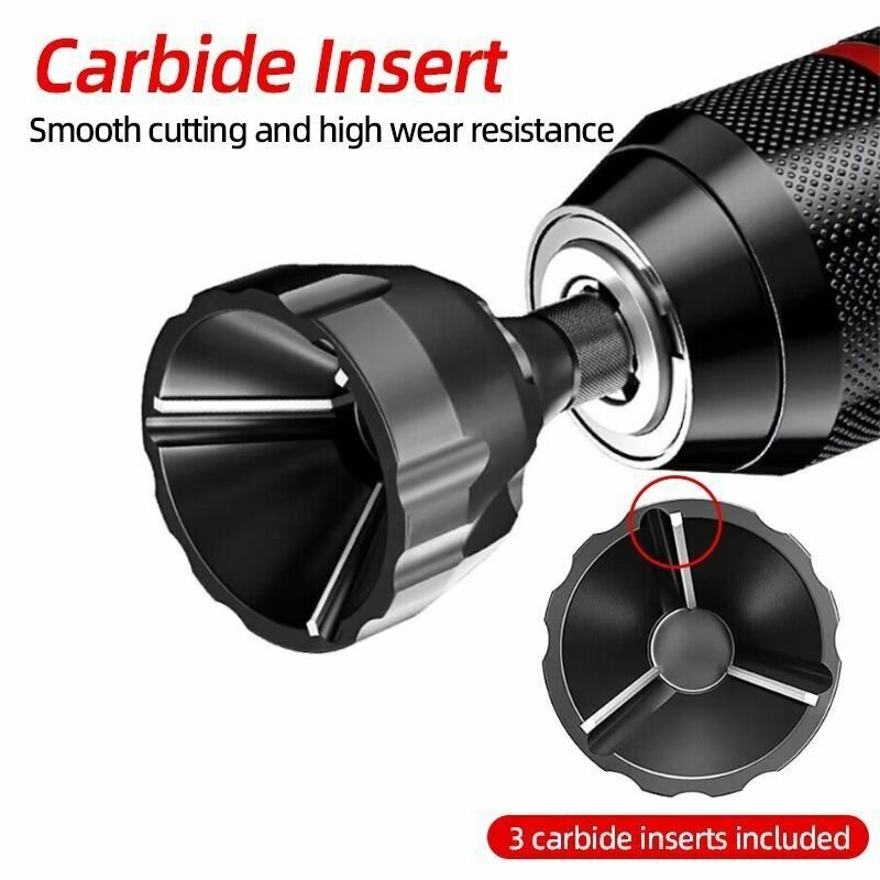 Инструмент для снятия заусенцев с наружной фаски по металлу, для шуруповерт и дрели, фаскосниматель для болтов, 5-25 мм, 2 шт.