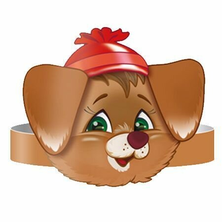 Маска-ободок новогодняя Собачка