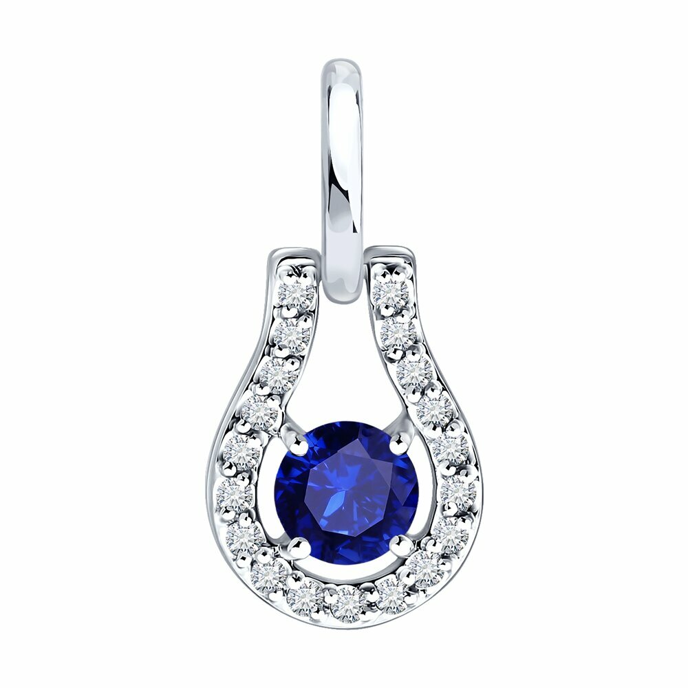 Подвеска, белое золото, 585 проба