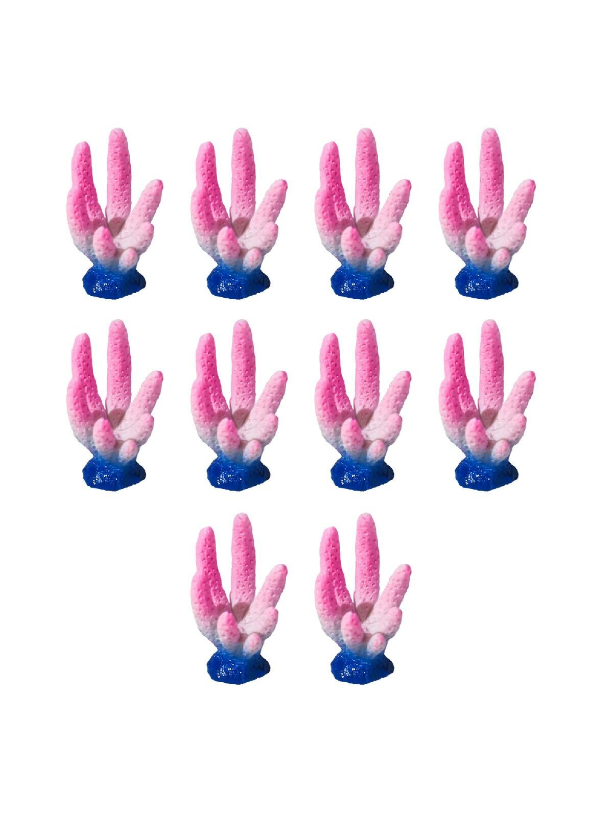 10шт Аквариумов Акваскейпы Имитация водных растений Кораллы Украшения Подводные