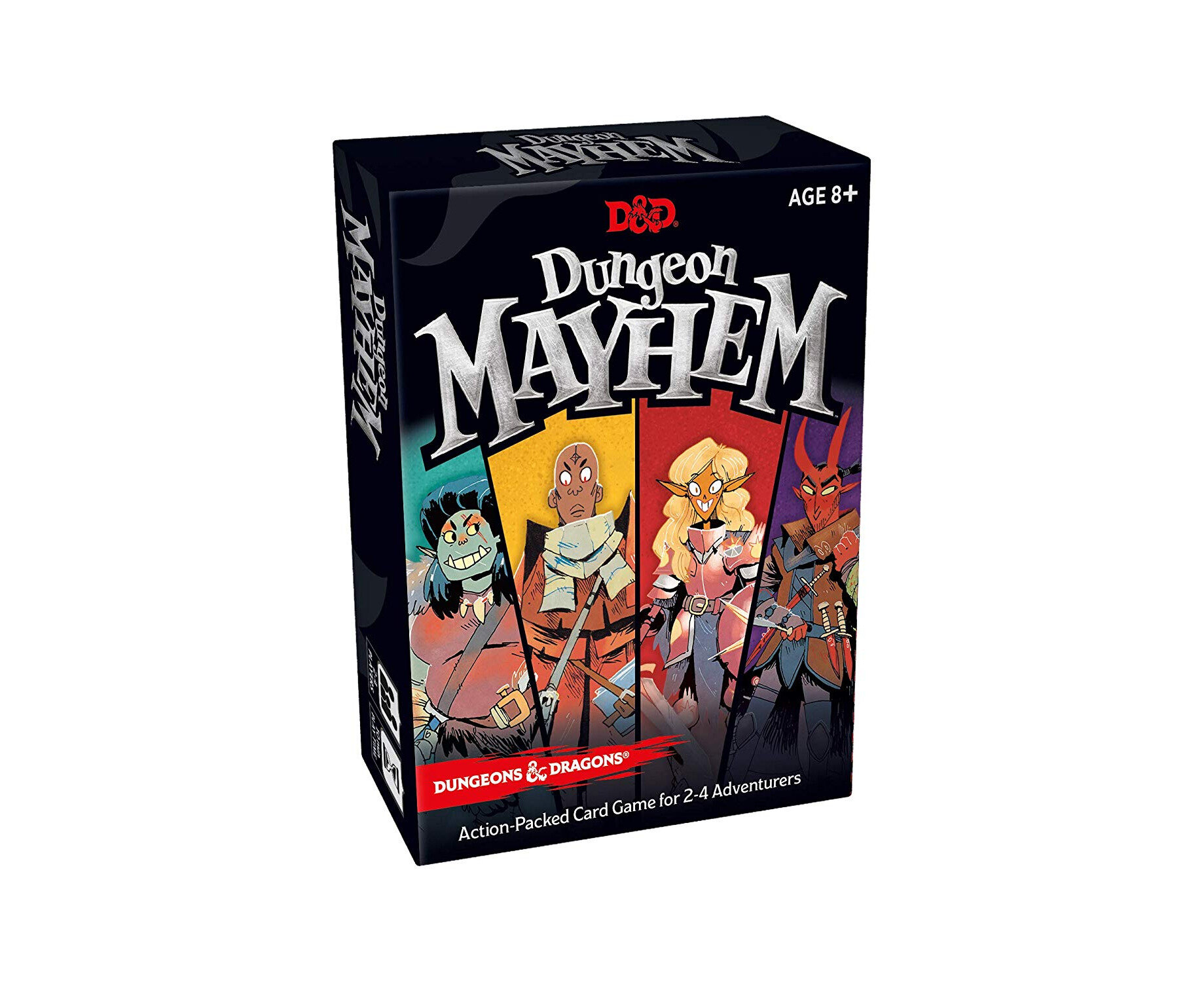 Dungeons & Dragons Dungeon Mayhem - Карточная игра фэнтези, 4 колоды карт: Sutha the Skullcrusher (варвар), Azzan the Mystic (маг), Lia the Radiant (паладин), Oriax the Clever (разбойник)