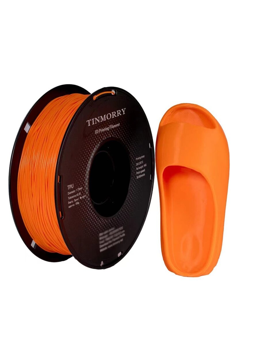 Пластик TPU для 3D принтера 95A, черный