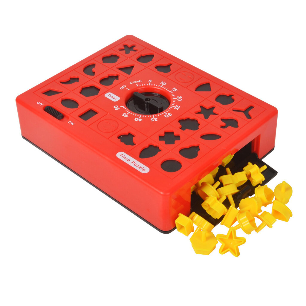 Настольная игра-головоломка с часами для дошкольников детей 3 лет