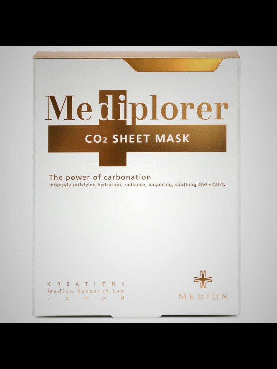 DR.MEDION Mediplorer CO2 Sheet Mask, Тканевая маска для лица СО2. Тканевая маска для лица СО2 Медиплорер 5 шт
