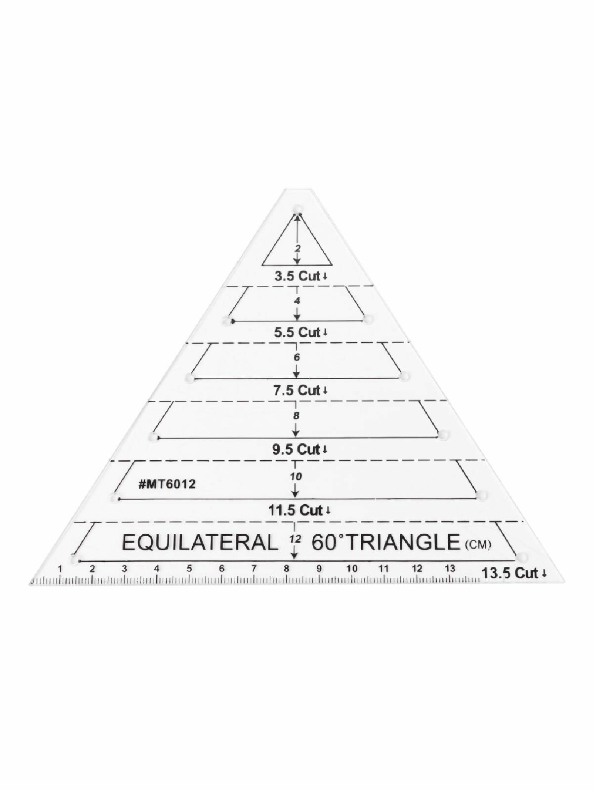 Линейка для черчения равностороннего треугольника