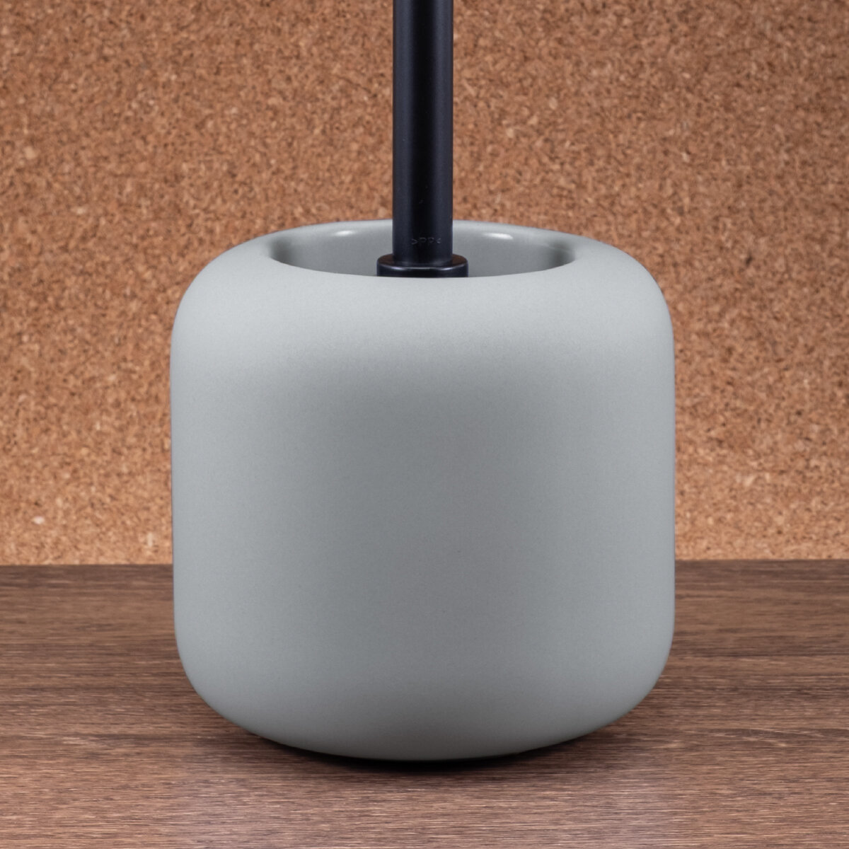 Eршик для унитаза напольный, керамический с подставкой Terapy серый