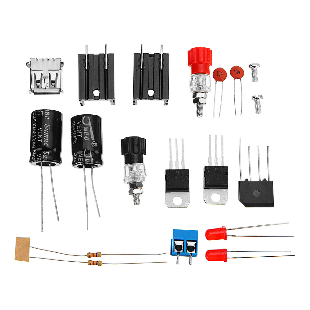 Инструмент DIY двойной LM7805 диффузор регулятор модуль комплект 5V 3A солнечный генератор регулятор энергии модуль