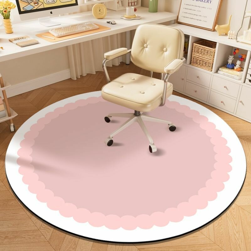 Круглый коврик из диатомитовой земли для кабинета, коврик для гостиной, стул для учебы, подставка для ног компьютерного стула, коврик для офисного стула в спальне