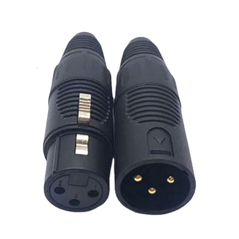 XLR разъём 3-контактный, штекер и гнездо, MF