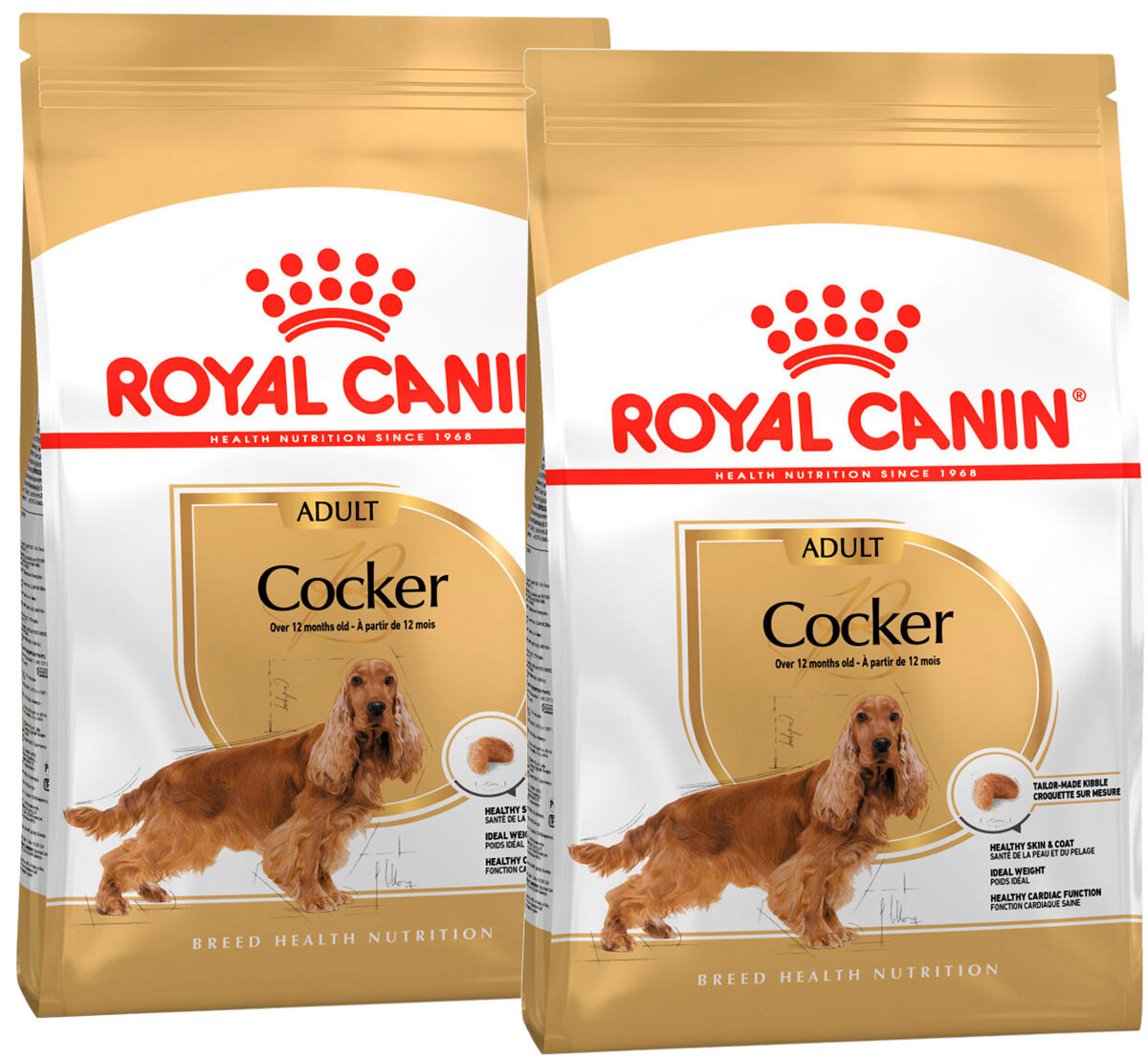 Корм сухой Royal Canin Cocker Adult для взрослых собак кокер-спаниель, 3 кг х 2 шт