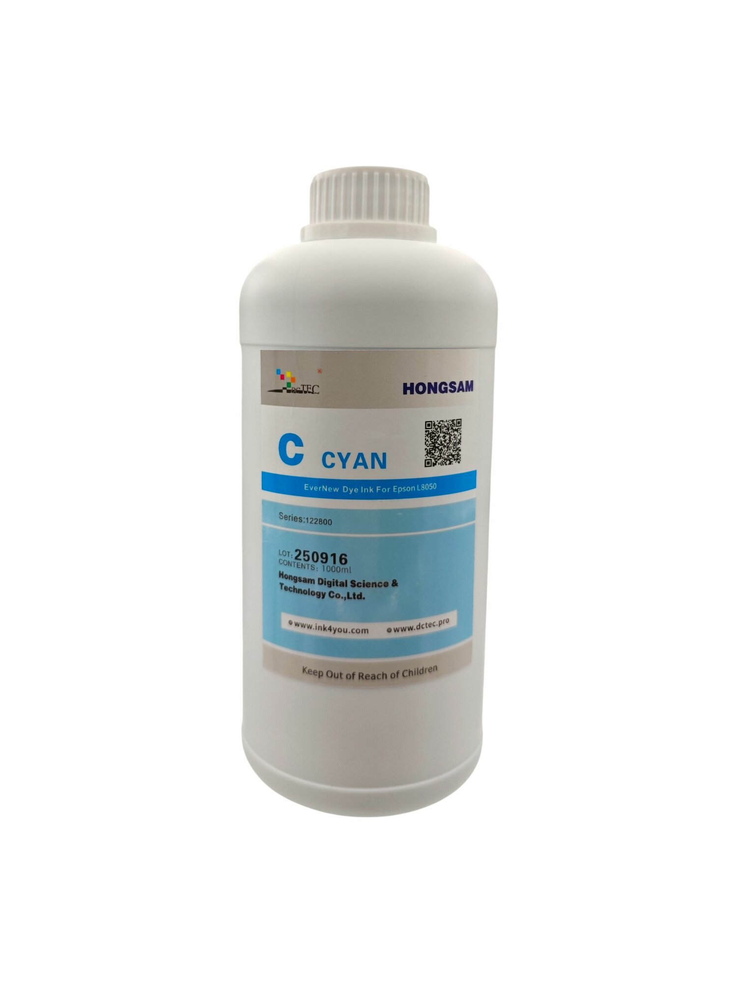 Чернила DCTec водорастворимые Epson L8050 EverNew Cyan (голубой) 1000 мл