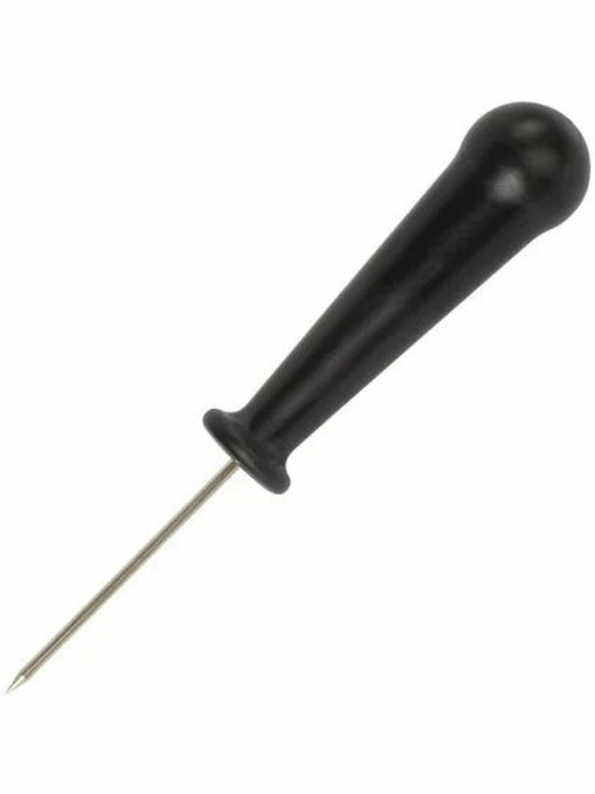 Шило канцелярское малое STAFF, общая длина 130 мм, диаметр иглы 2 мм, ручка черная, 237175