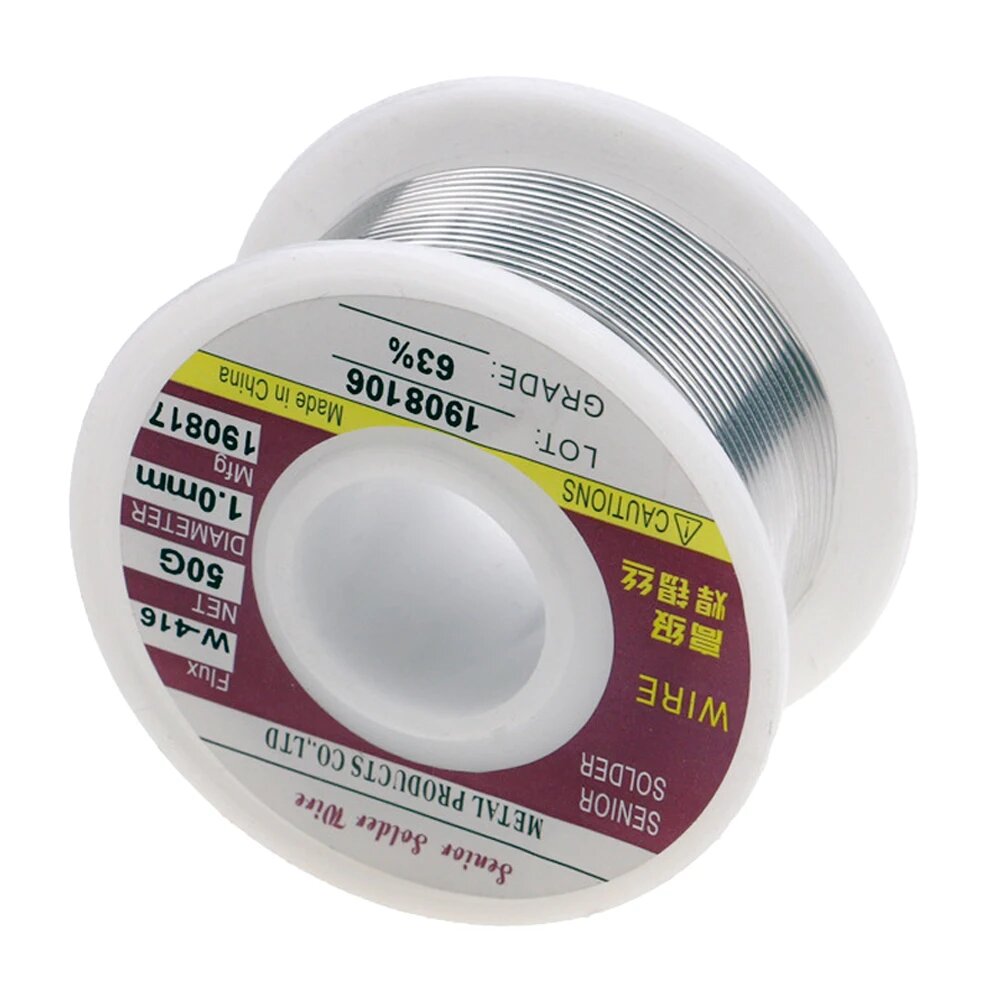 Паяльная проволока оловянная с канифольным сердечником 0,8/1,0 мм 0.8mm 50g