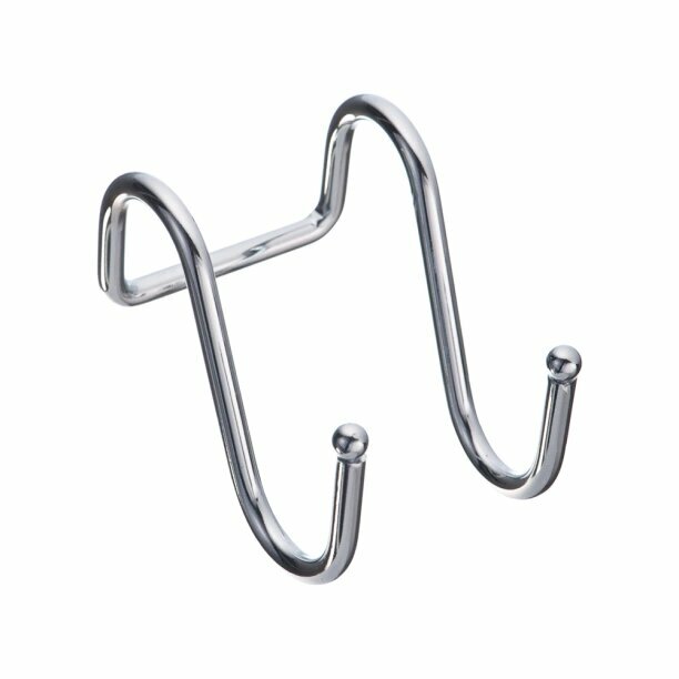 Крючок LEMAX для рейлинга двойной, цвет - хром, 65 x 55 x 45 мм, металл