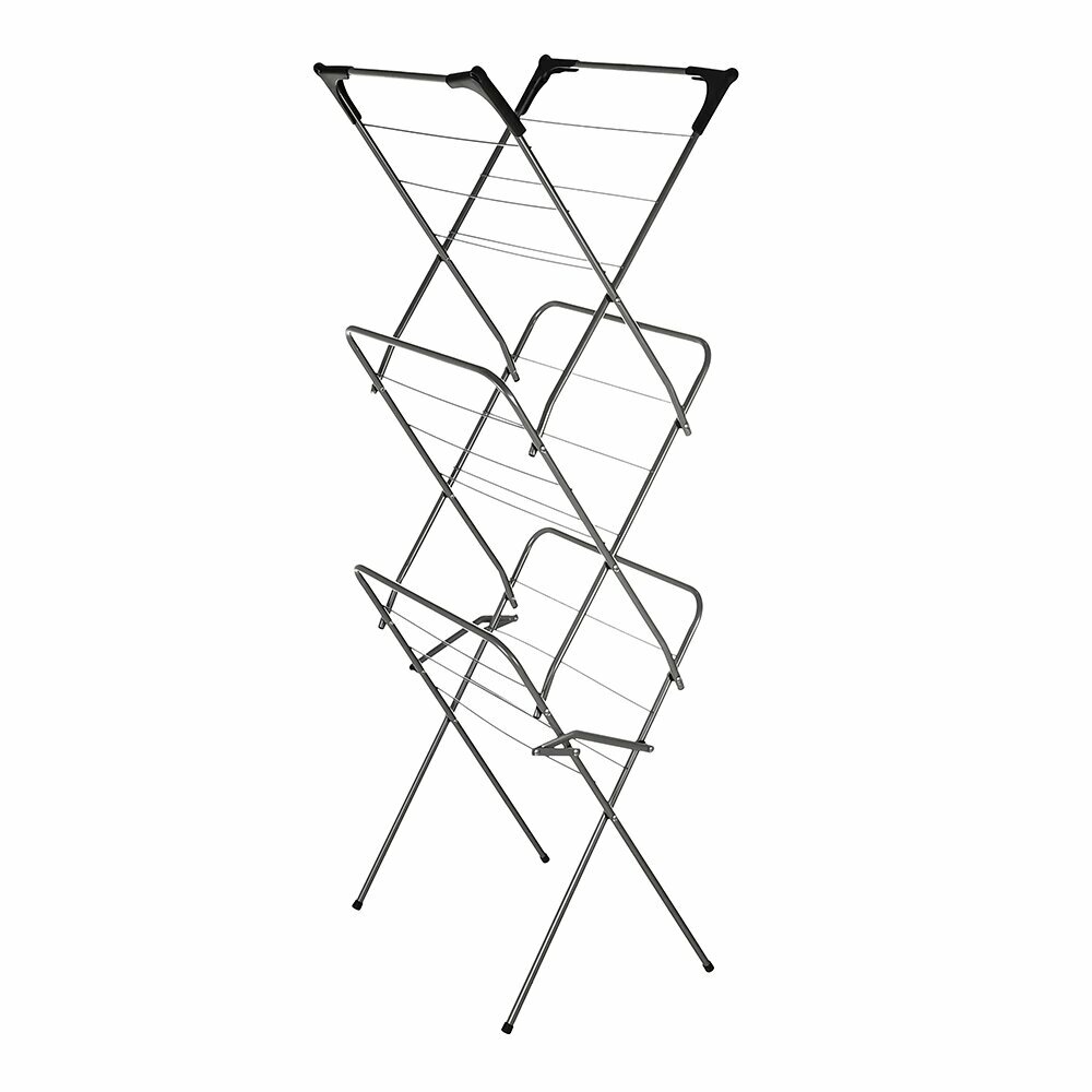 Сушилка для белья Wireking, напольная, вертикальная, 3 уровня, 18 прутьев