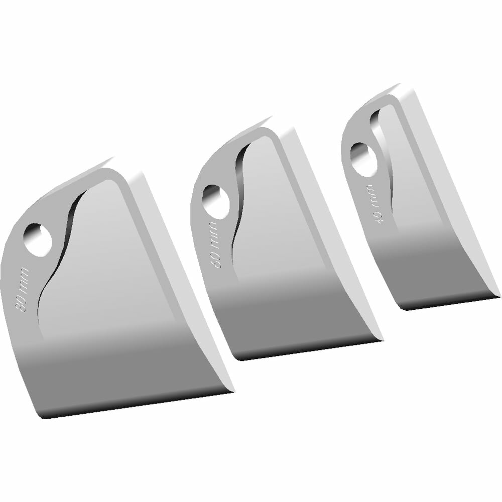 Набор шпателей для затирки и углов Строй Полимер парус 3 шт 40.60.80 1116