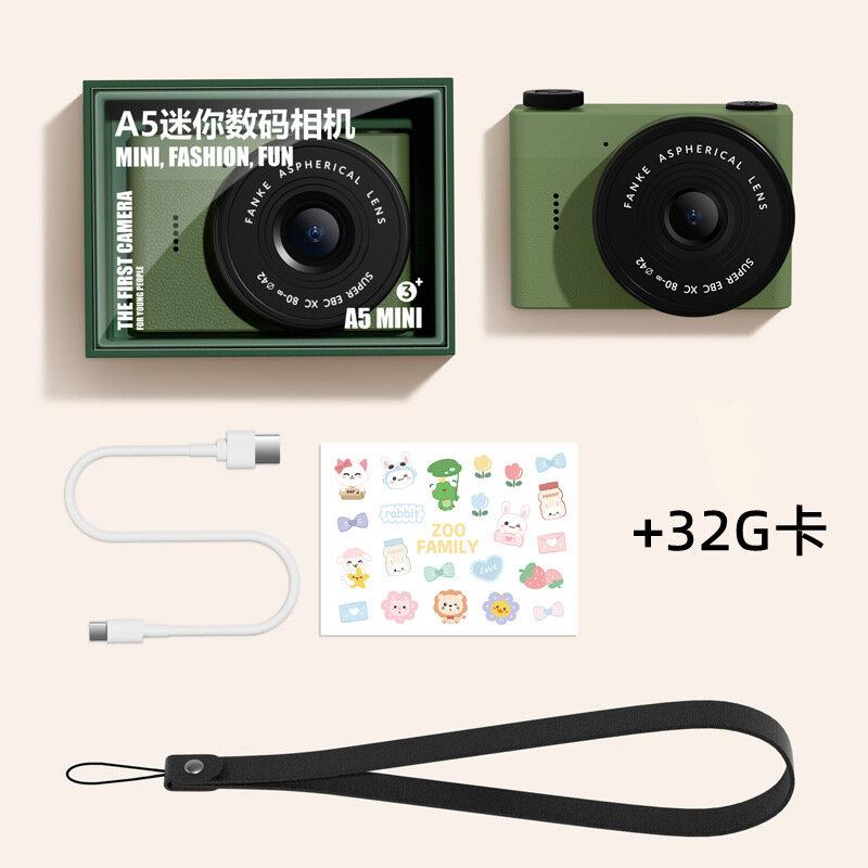 Новая модель A5mini многофункциональной студенческой камеры с двумя портативными карманными камерами до и после