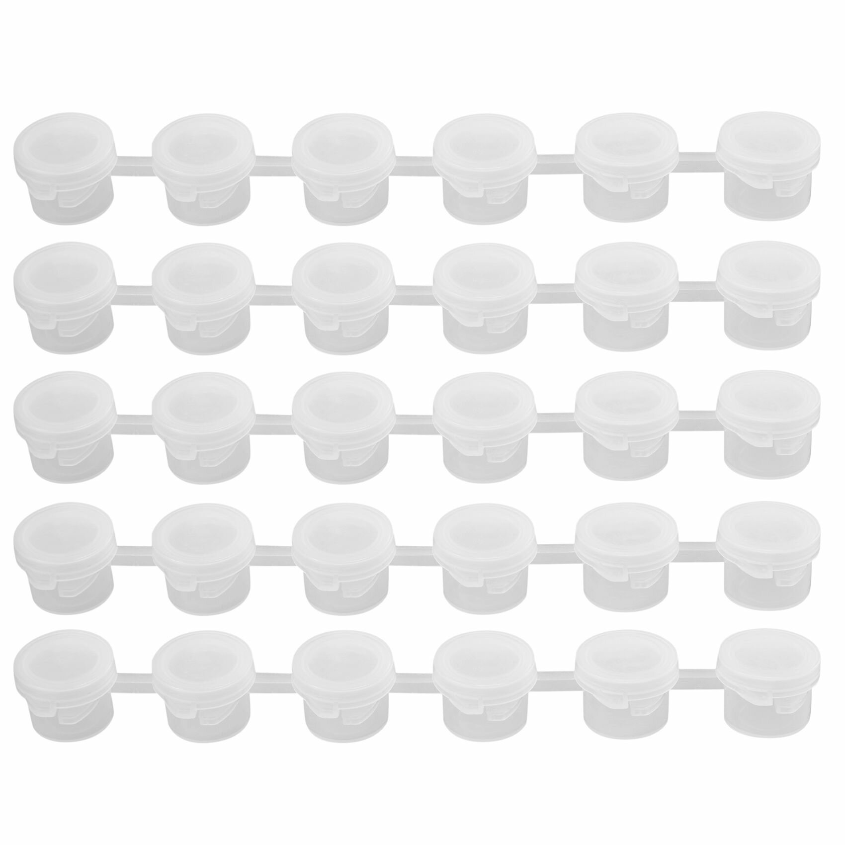 50 полосок пустых банок из-под краски прозрачные контейнеры для хранения