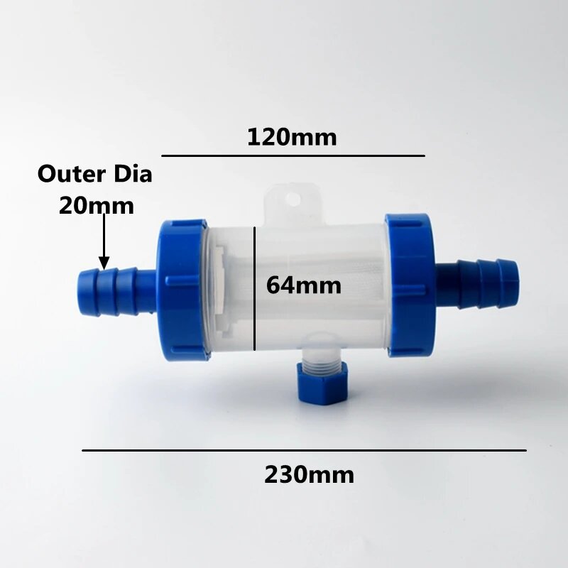 Фильтр для шланга SHSMFC 8 10 20 25 32 мм Синий, Outer Dia 20mm