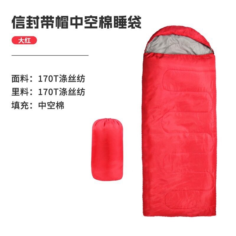 Зимний теплый спальный мешок для взрослых, портативный одиночный спальный мешок, съемный, стираемый, зимний конверт для кемпинга